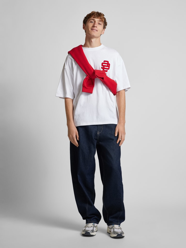 REVIEW Baggy Jeans mit Teilungsnähten (dunkelblau) online kaufen