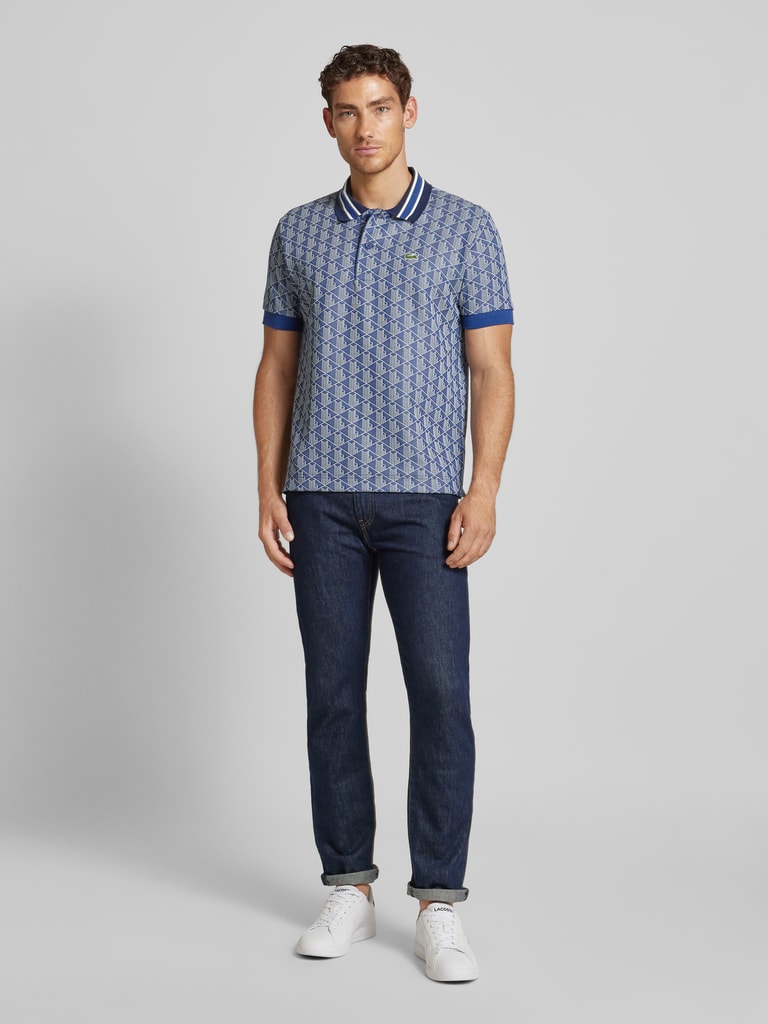 Lacoste Poloshirt mit Label-Detail (dunkelblau) online kaufen