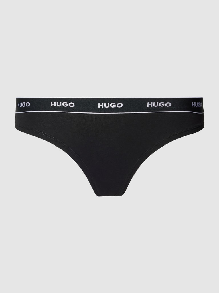 HUGO String mit elastischem Label-Bund Modell 'Carousel' (black) online ...
