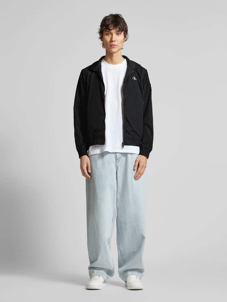 Kup online Calvin Klein Jeans Kurtka ze stójka (czarny)