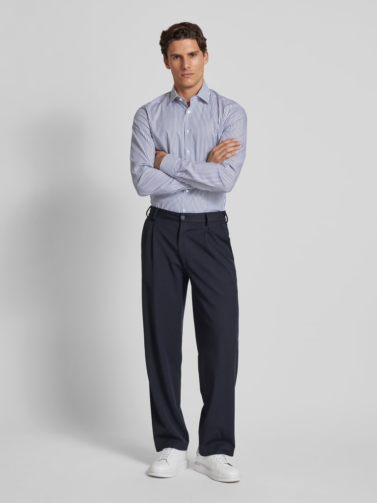 OLYMP Level Five Slim Fit Businesshemd mit extra langem Arm (marine ...