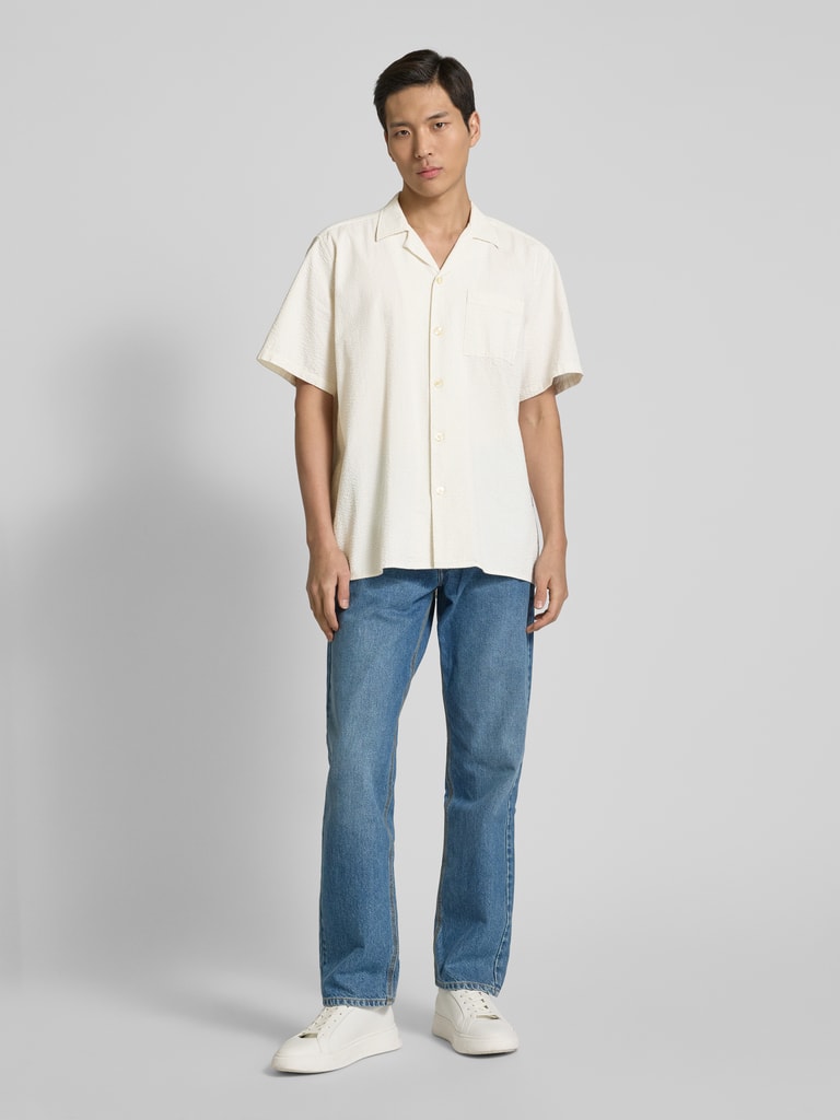 Forét Regular Fit Freizeithemd mit 1/2-Arm Modell 'HUSH SEERSUCKER ...