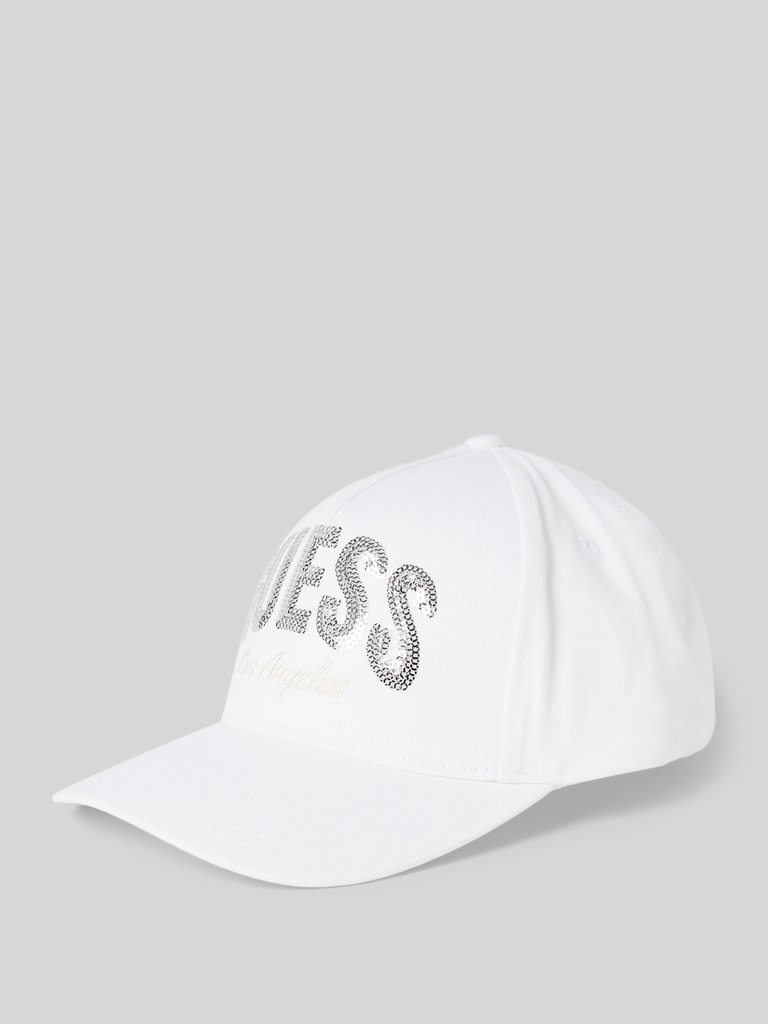 Guess Basecap mit Label-Details Modell 'NAOMI' (weiss) online kaufen