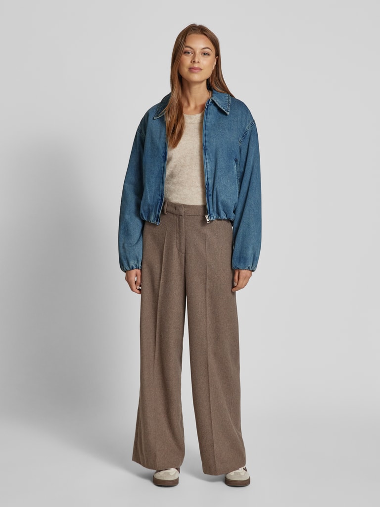 MANGO Jeansjacke mit Umlegekragen Modell 'IRENE' (jeansblau) online kaufen