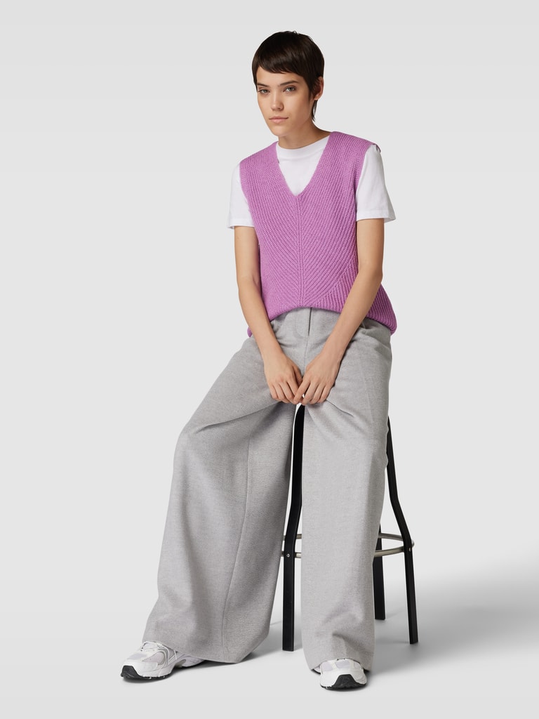 Tom Tailor Pullunder in unifarbenem Design mit V-Ausschnitt (violett ...