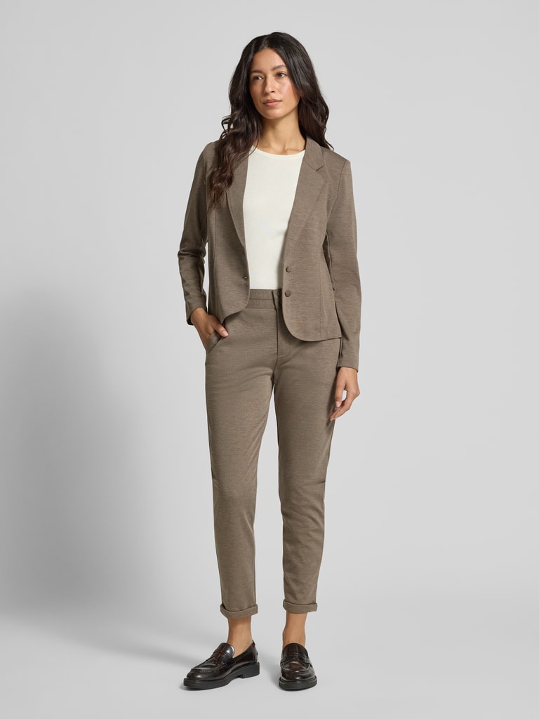 FREE/QUENT Slim fit stoffen broek met vaste boorden, model 'Nanni' in ...