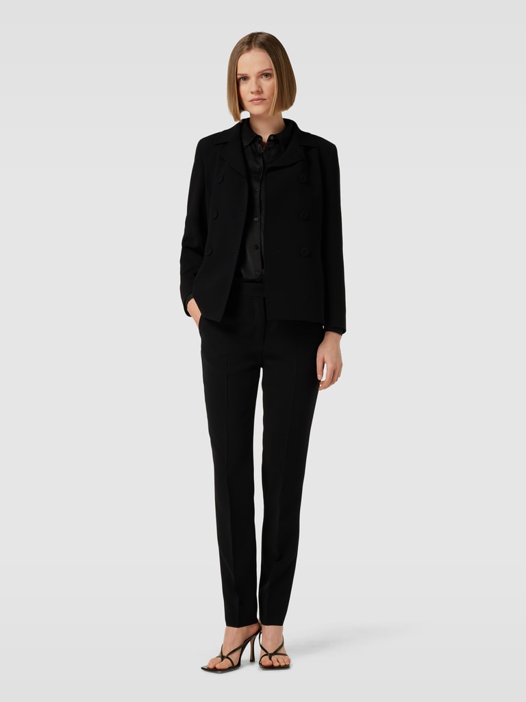 Max Mara Studio Stoffhose mit Bügelfalten Modell 'JERTA' (black) online ...