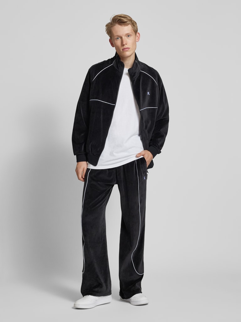 REVIEW Trainingsjacke mit Logo-Stitching (black) online kaufen