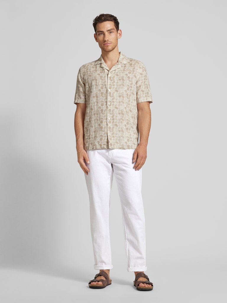 MCNEAL Regular Fit Leinenhose mit Tunnelzug (weiss) online kaufen