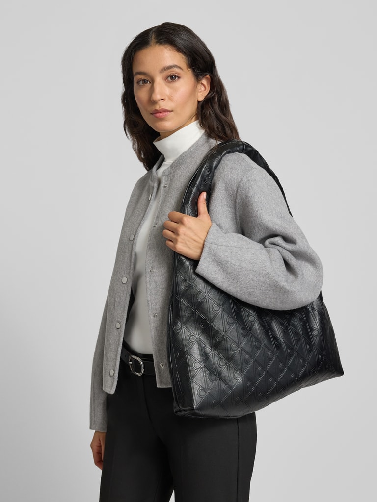 CK Calvin Klein Shoulder Bag in Leder-Optik Modell 'Puffer' (black ...