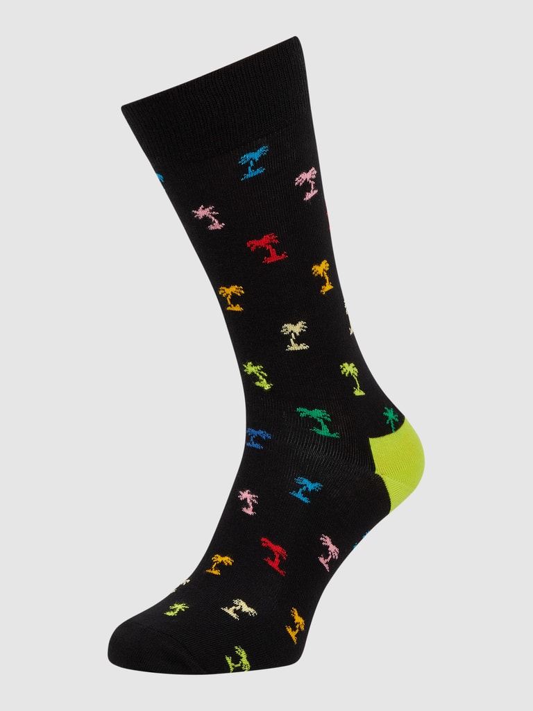 Happy Socks Sokken met all-over motief in zwart online kopen | P&C