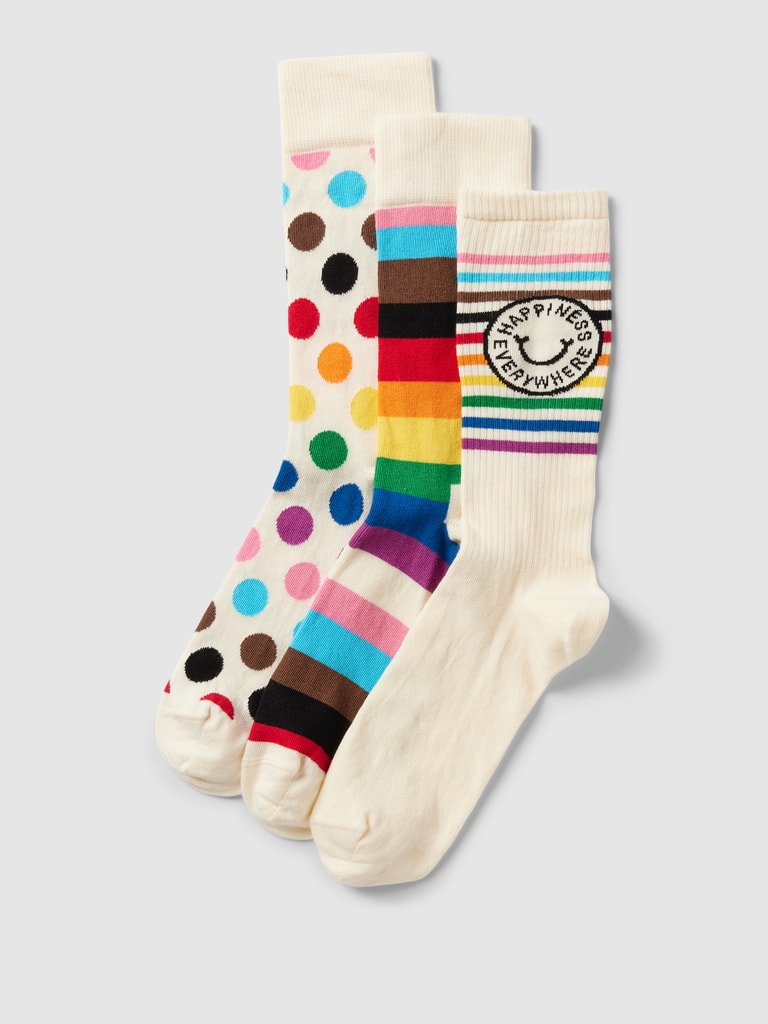 Happy Socks Socken mit Label-Detail im 3er-Pack Modell 'Pride ...