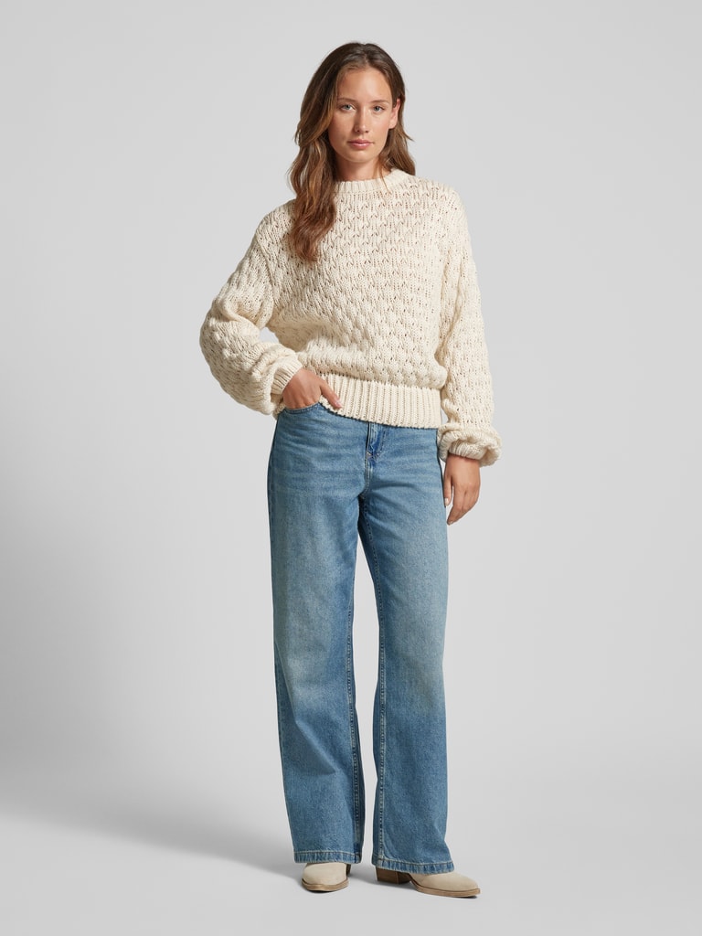 Kup online YAS Sweter z dzianiny ze ściegiem warkoczowym model ‘BUBBA ...