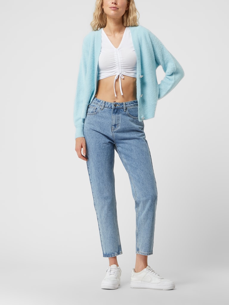 Only Cardigan met strass-steentjes, model 'Ella' in lichtblauw online ...