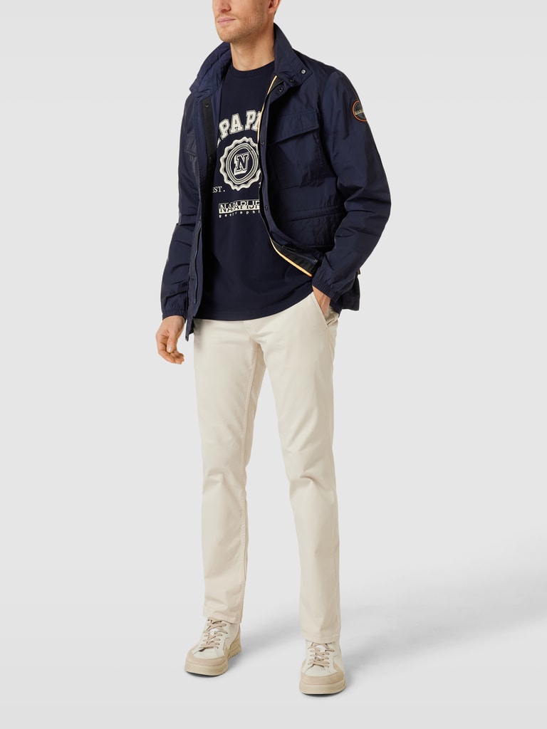 Napapijri Jacke mit Label-Patch Modell 'INTI' (marine) online kaufen