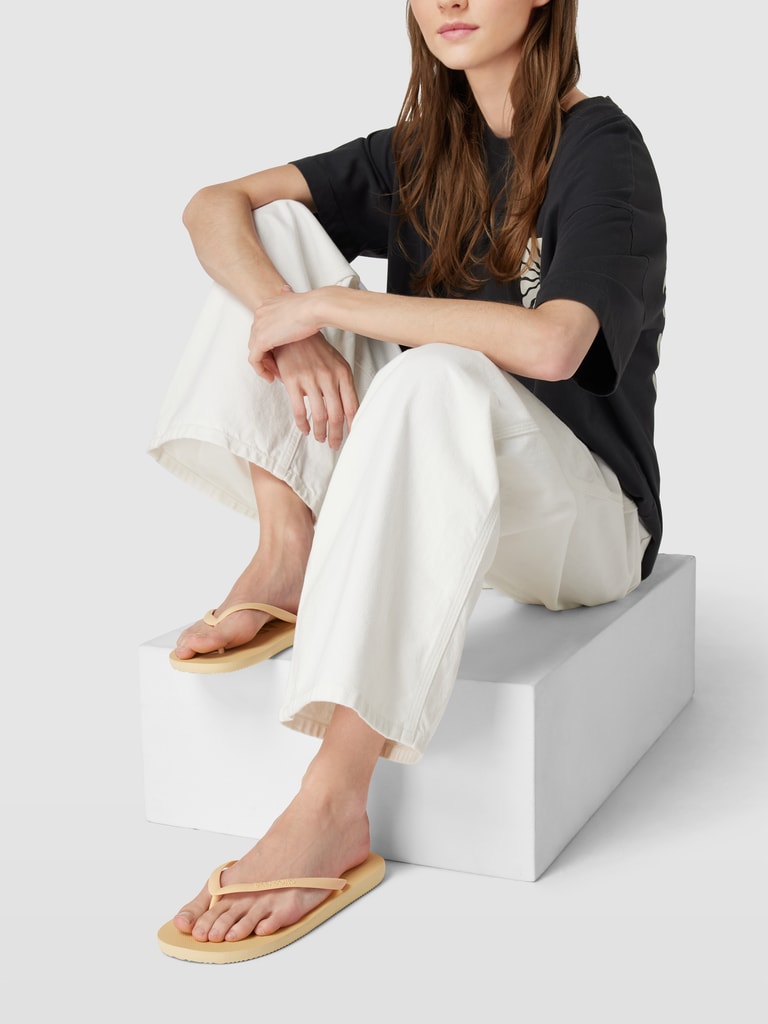 Billabong Teenslippers met labeldetail, model 'SUNLIGHT' in geel online ...