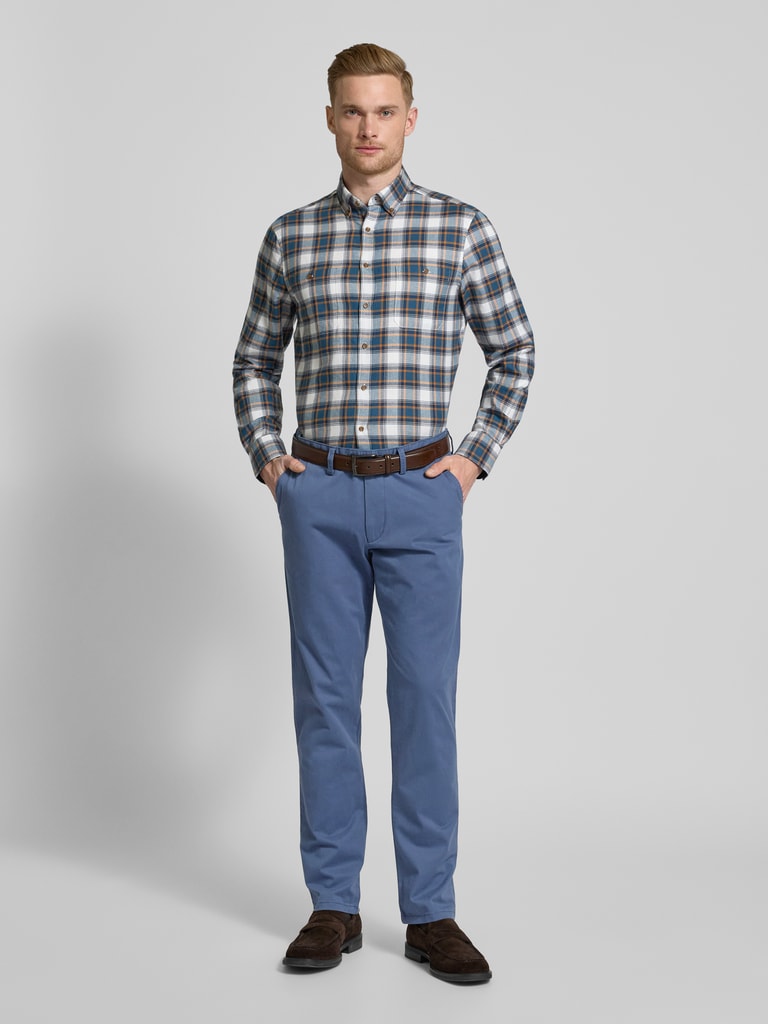 Christian Berg Men Regular Fit Chino mit Gürtelschlaufen (ocean) online ...