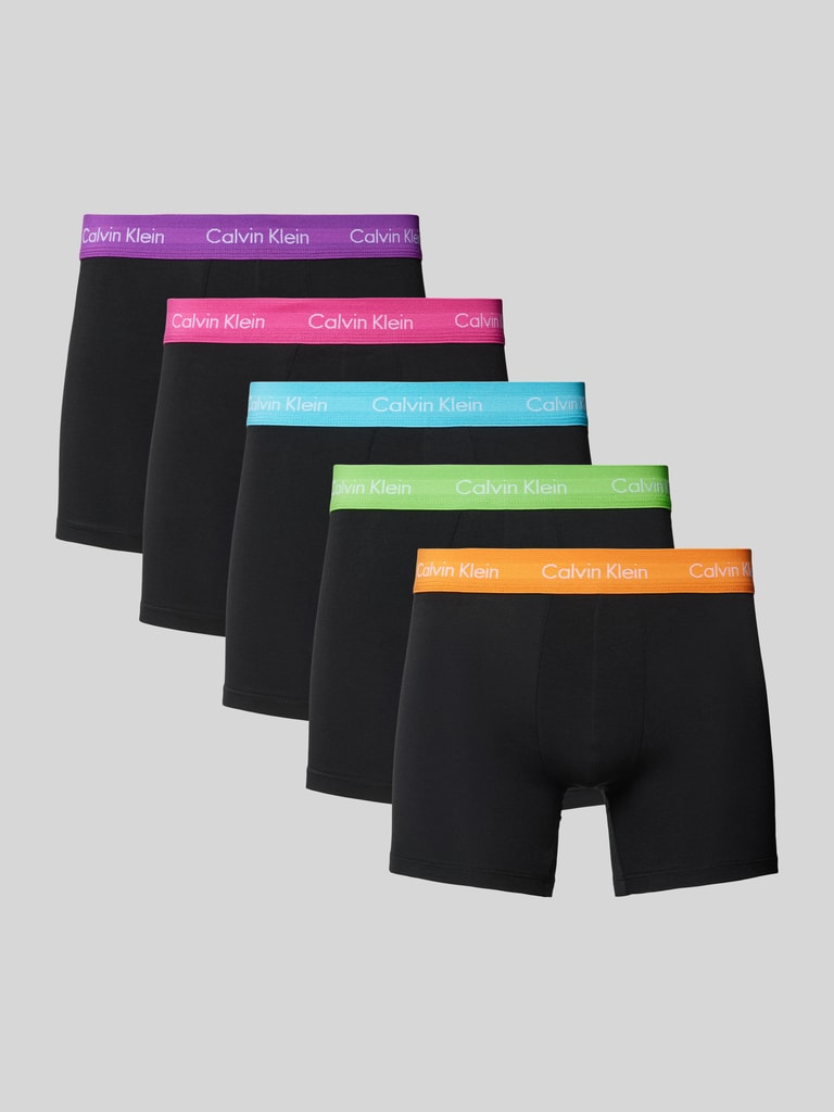 Calvin Klein Underwear Trunks mit Label-Bund im 5er-Pack (black) online ...