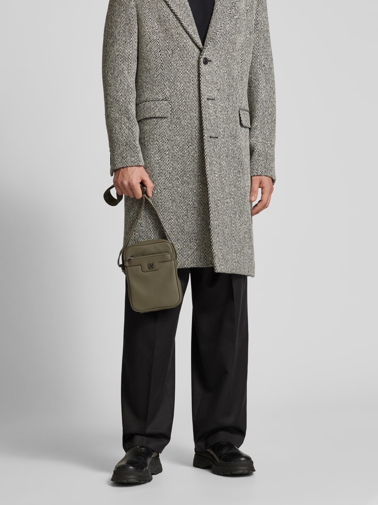 HUGO Crossbodytas met labeldetail, model 'Nesh' in beige online kopen | P&C