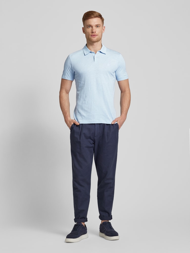 Marc O'Polo Shaped Fit Poloshirt mit Label-Stitching (hellblau) online ...