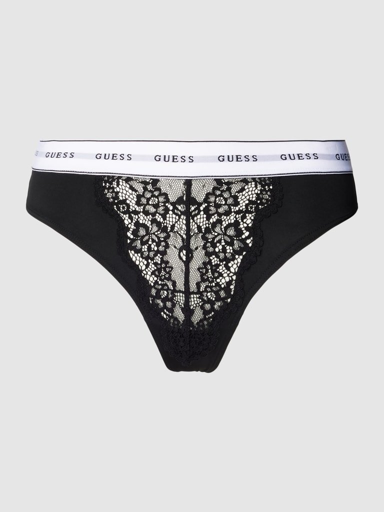 Guess String mit Spitze Modell 'BELLE' (black) online kaufen