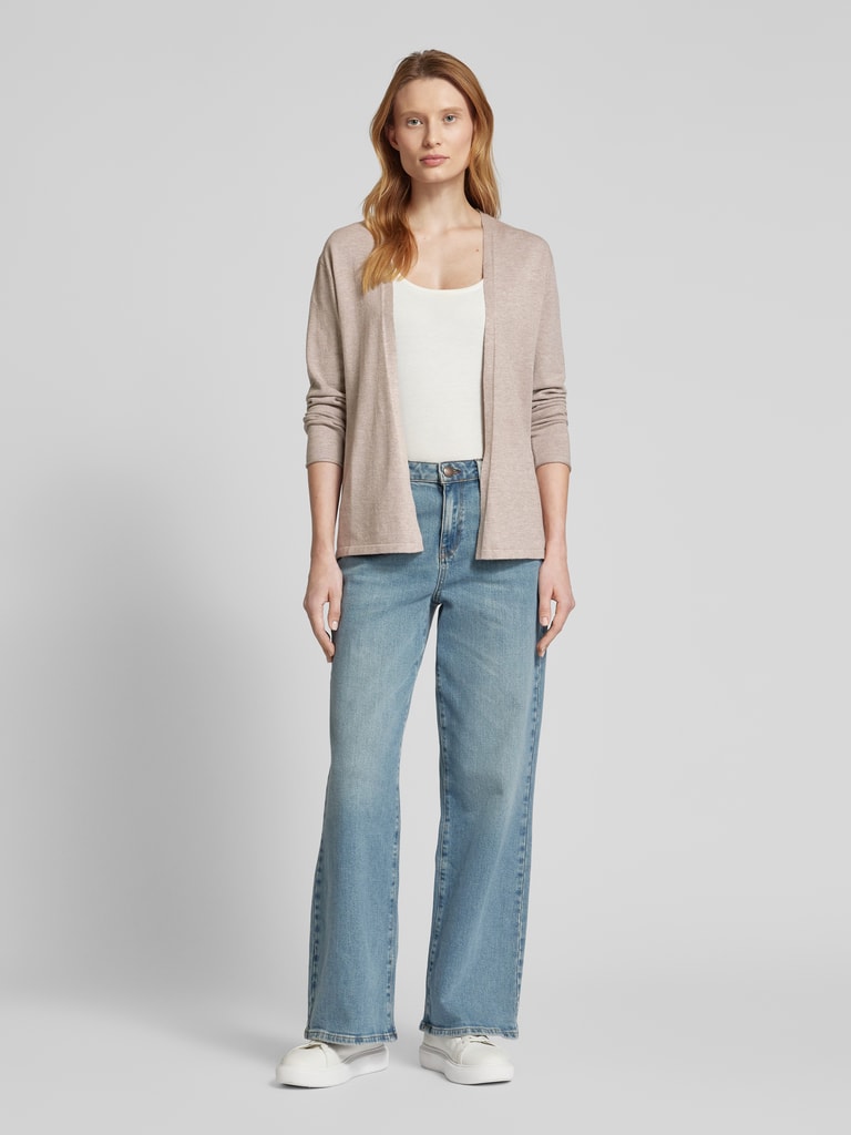Street One Cardigan mit gerippten Abschlüssen (sand) online kaufen