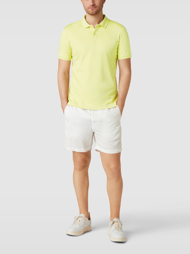 CK Calvin Klein Poloshirt mit kurzer Knopfleiste (gelb) online kaufen