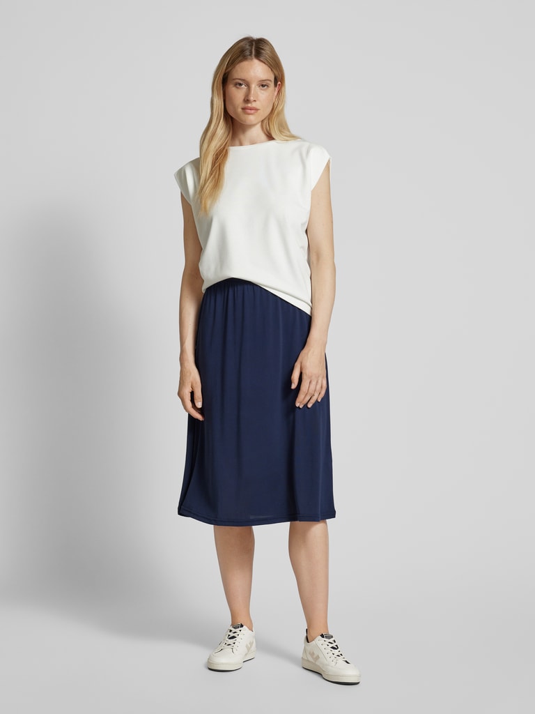 Fransa Midirock mit elastischem Bund Modell 'Josely' (marine) online kaufen