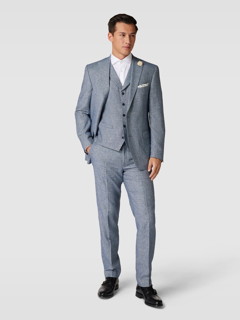 Carl Gross Colbert met broche, model 'Shelby' in lichtblauw online ...