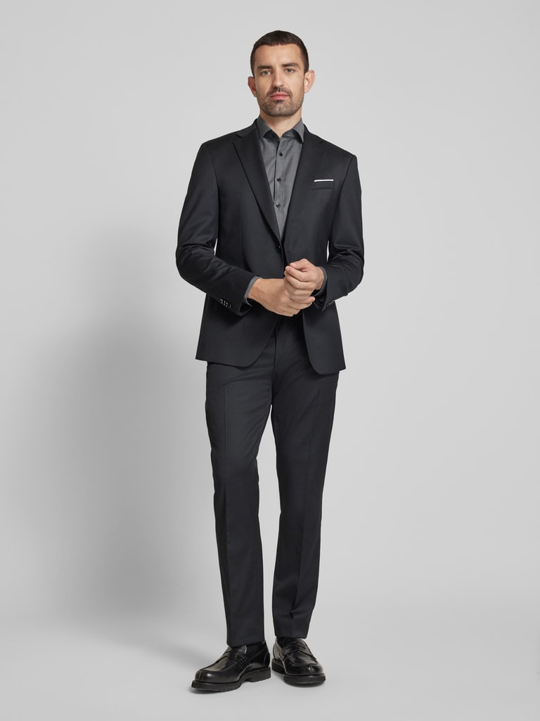 OLYMP No. Six Super Slim Fit Business-Hemd mit Knopfleiste (anthrazit ...