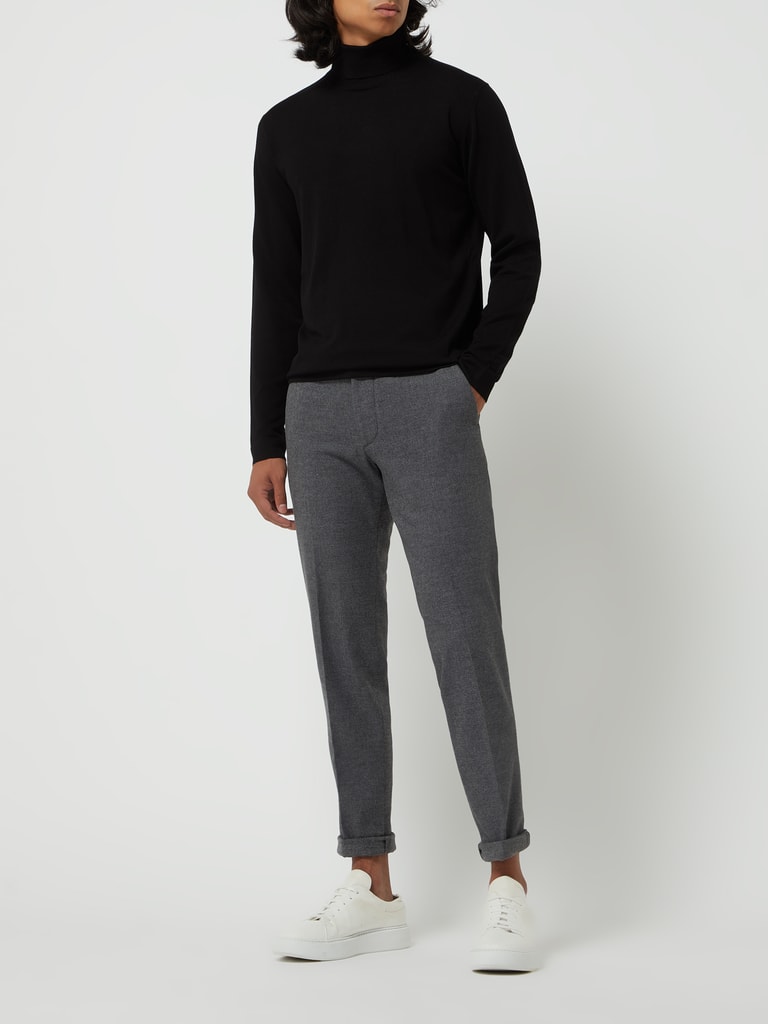 Cinque Rollkragenpullover aus Viskosemischung Modell 'Cinick' (black) online kaufen