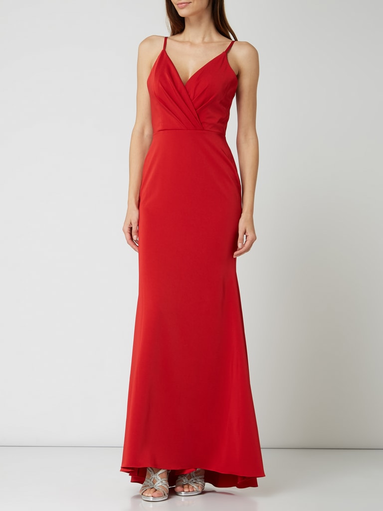 Unique Abendkleid aus Satin (rot) online kaufen