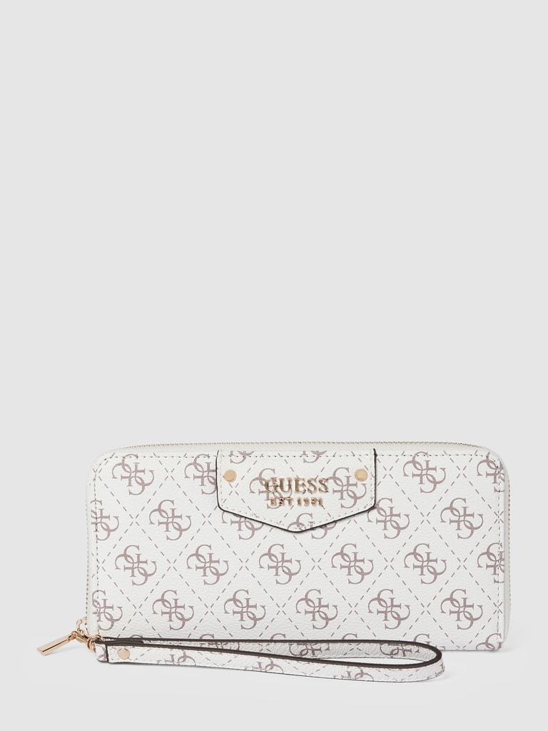 Guess Portemonnaie mit Allover-Muster Modell 'BRENTON' (weiss) online ...