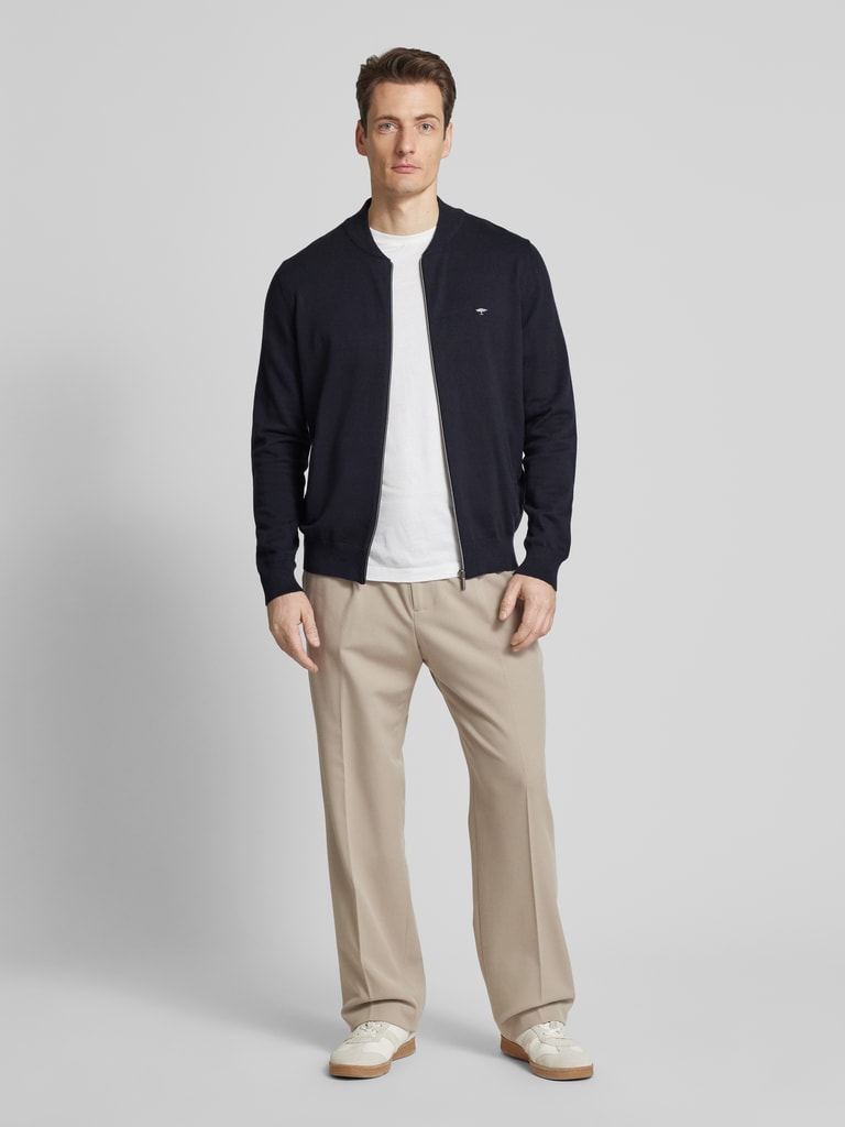Fynch-Hatton Cardigan mit Label-Stitching (marine) online kaufen
