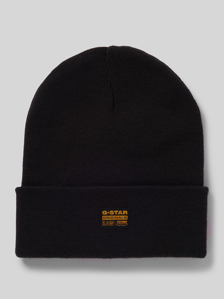 G-Star Raw Beanie mit Label-Detail Modell 'Effo' (black) online kaufen