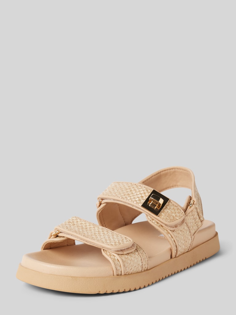 Steve Madden Ledersandalen mit Label-Applikation Modell 'MONA' (beige ...