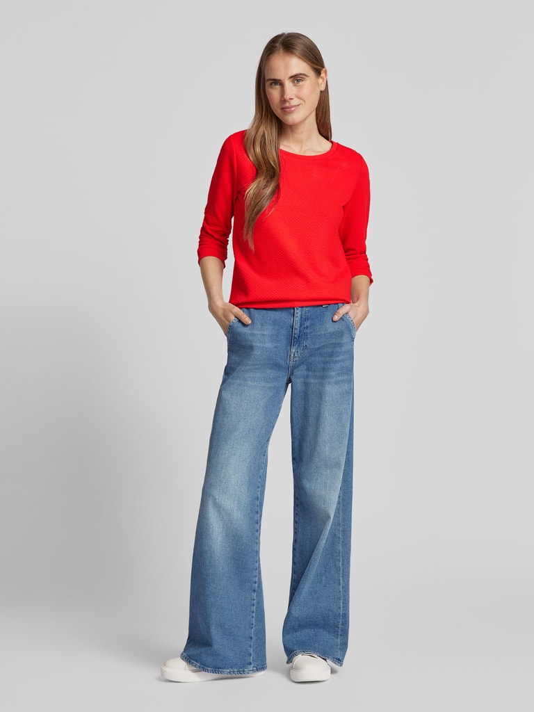 Kup online Tom Tailor Denim Bluza taliowana z fakturowanym wzorem ...