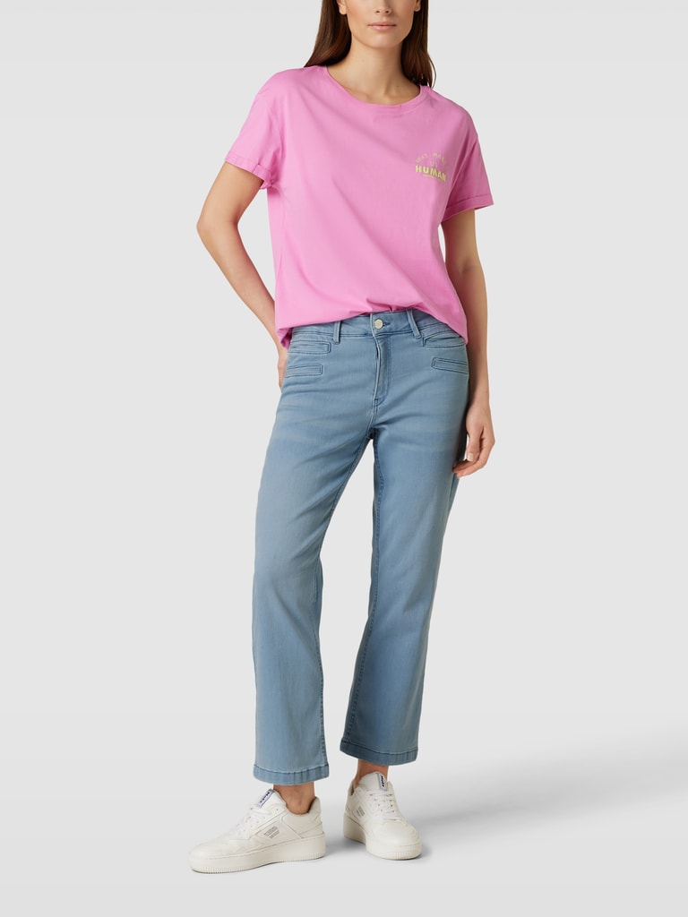 Kup online Milano Italy Jeansy z naszywką z logo (jasnoniebieski)