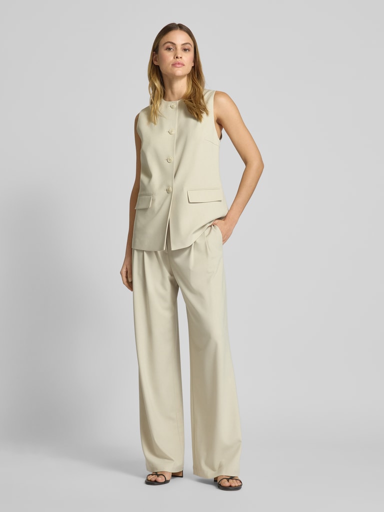 Jake*s Collection Straight Leg Stoffhose mit Bundfalten (kitt) online ...