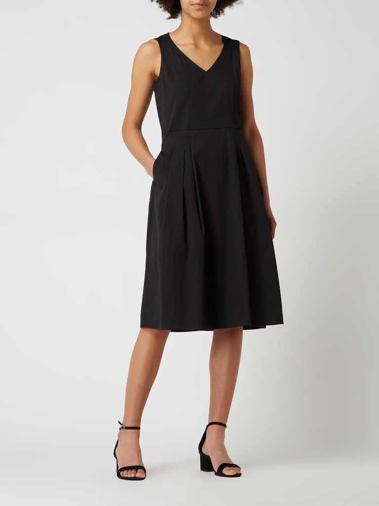 ROBE LÉGÈRE Jurk met stolpplooien in zwart online kopen | P&C