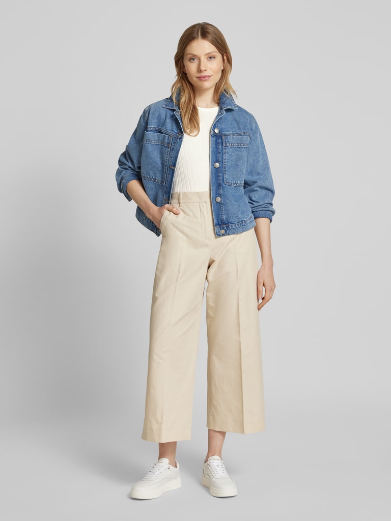 OPUS T-Shirt in Ripp-Optik Modell 'Savka' (offwhite) online kaufen