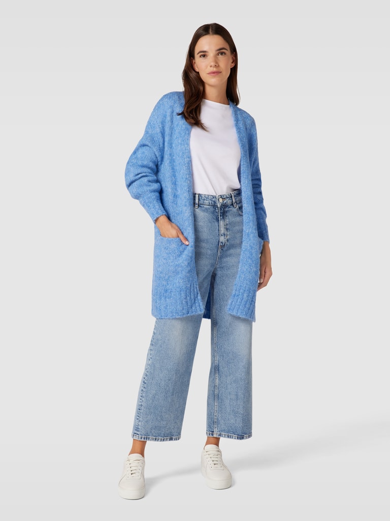 Kaffe Longcardigan mit seitlichen Taschen (blau) online kaufen