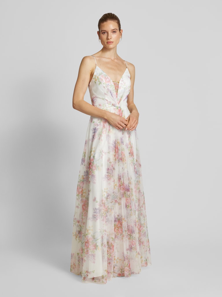 Luxuar Abendkleid mit gelegten Falten (hellrosa) online kaufen