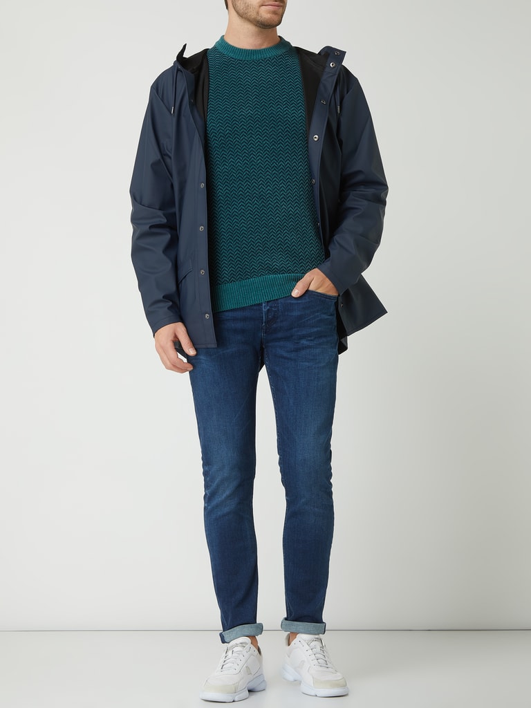 DENHAM Skinny fit jeans met stretch, model 'Bolt' in koningsblauw ...