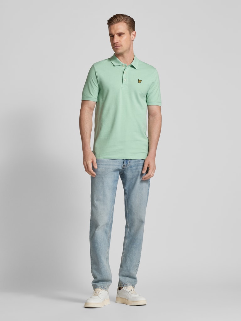 Lyle & Scott Slim Fit Poloshirt mit Logo-Patch (mint) online kaufen