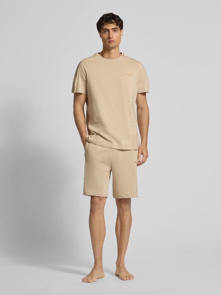 HUGO Shorts mit elastischem Bund Modell 'LIAM' (beige) online kaufen