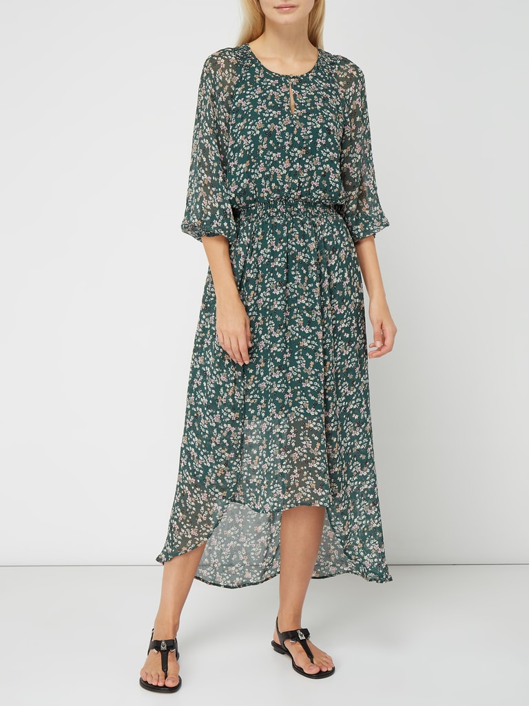 InWear Jurk van viscosecreatief met millefleurs in groen online kopen | P&C