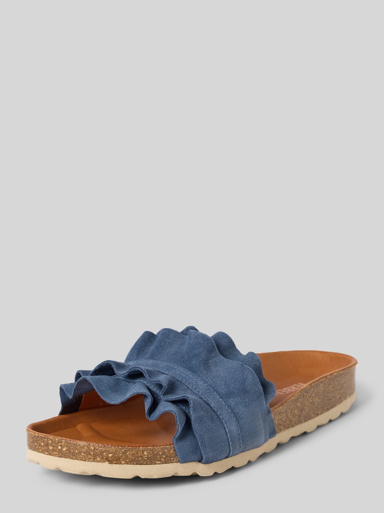 Verbenas Sandalette aus Leder Modell 'ROCIO SERRAJE VOLANTE' (ocean ...