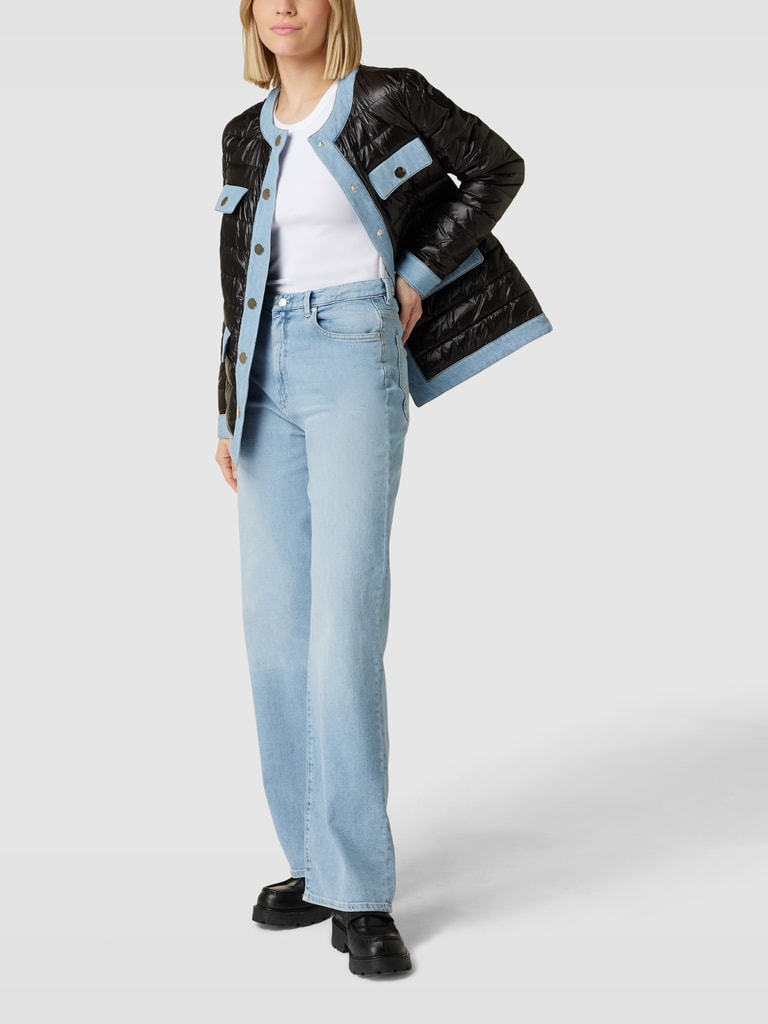 Blauer Usa Jacke mit Label-Patch (black) online kaufen