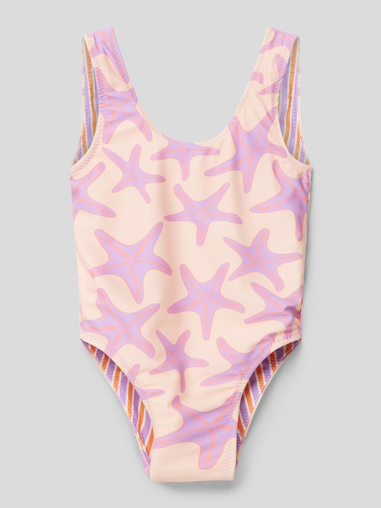 Shiwi Badpak met all-over motief, model 'RUBY' in lila online kopen | P&C